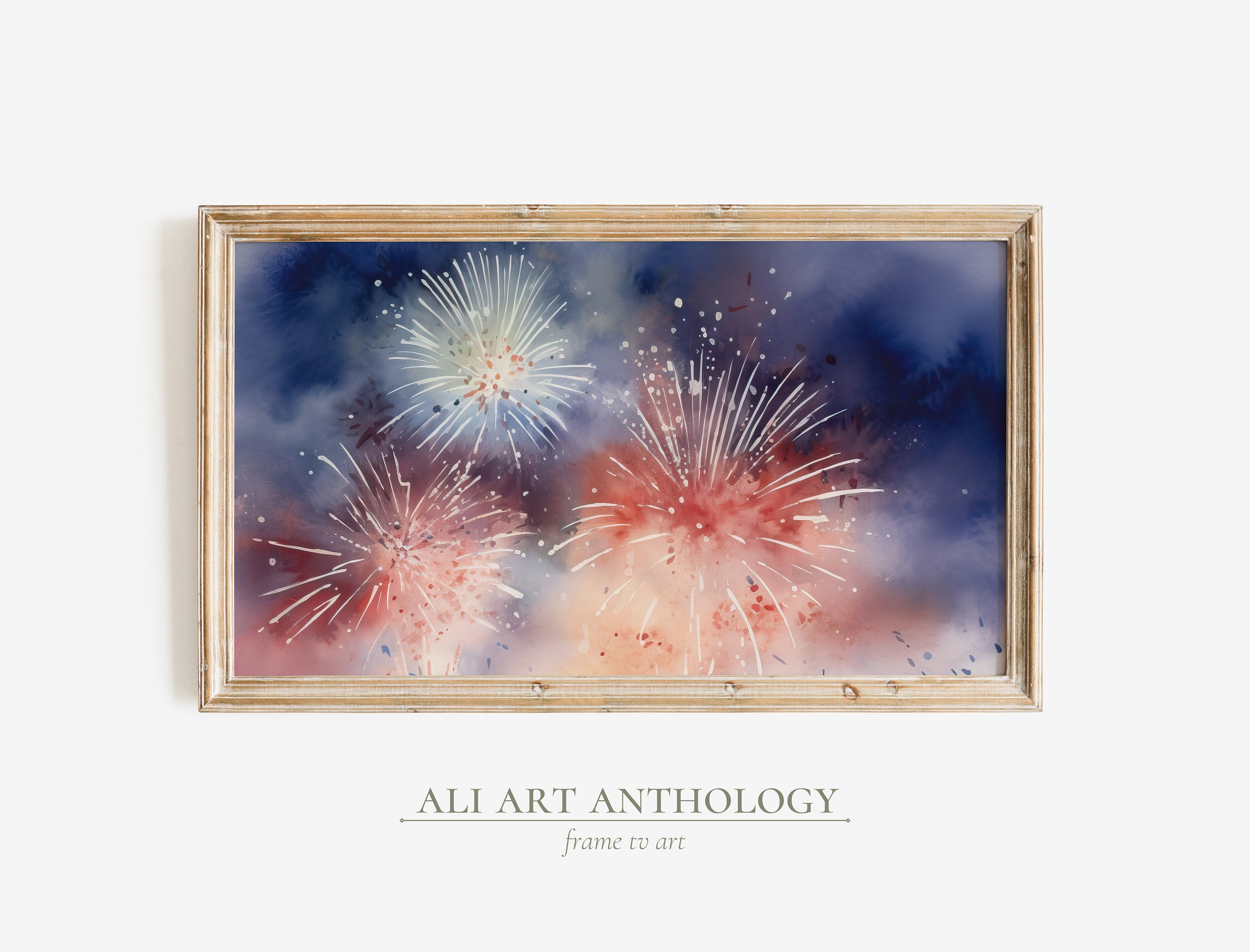 Frame TV Art 4th of July Art Set of 6 Firework Independence - Etsy