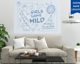 Girls Gone Mild Bachelorette Banner, Custom Girls Trip Sign, Spa ...