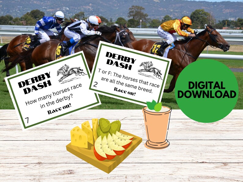 DERBY Game FUN for Kids - Task Cards for Classroom or Home Use ...