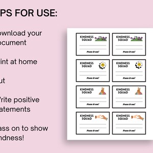 Kindness Cards - Kindness Squad - Random Acts of Kindness - SEL - Anti ...