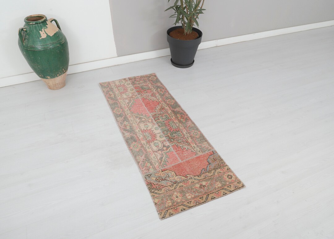 2x5 Unique Rug, Colorful Small Runner, 2x5 Turkish Rug, 2x5 Runner Rug ...