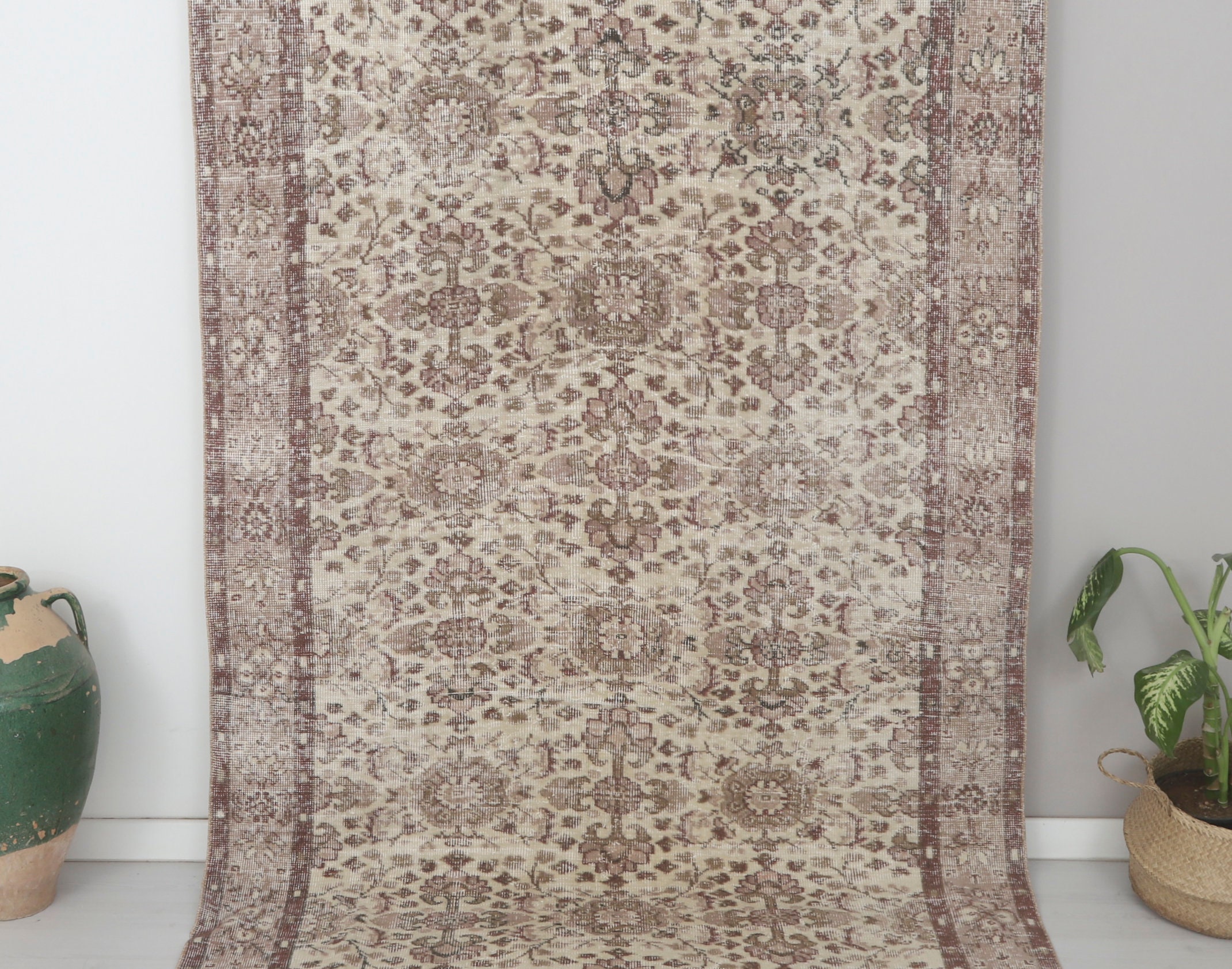 5x9 Oriental Carpet, Turkish Rug Unique, 5x9 Soft Rug, Rug for Living ...