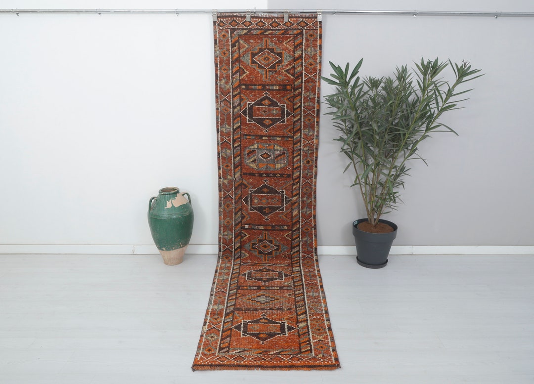 3x11 Handmade Runner, Rug for Hallway, 3x11 Herki Runner, Antique ...