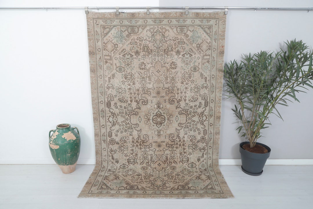 Brown 5x8 Ethnic Detailed Rug, Classic&traditional Rug,living Room Rug ...