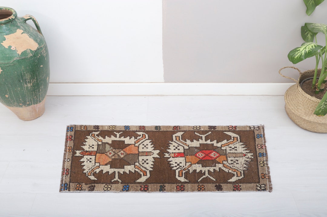 2x4 Door Mat Rug, 2x4 Mini Rug, Wool Door Mat, Soft Door Mat,turkish ...