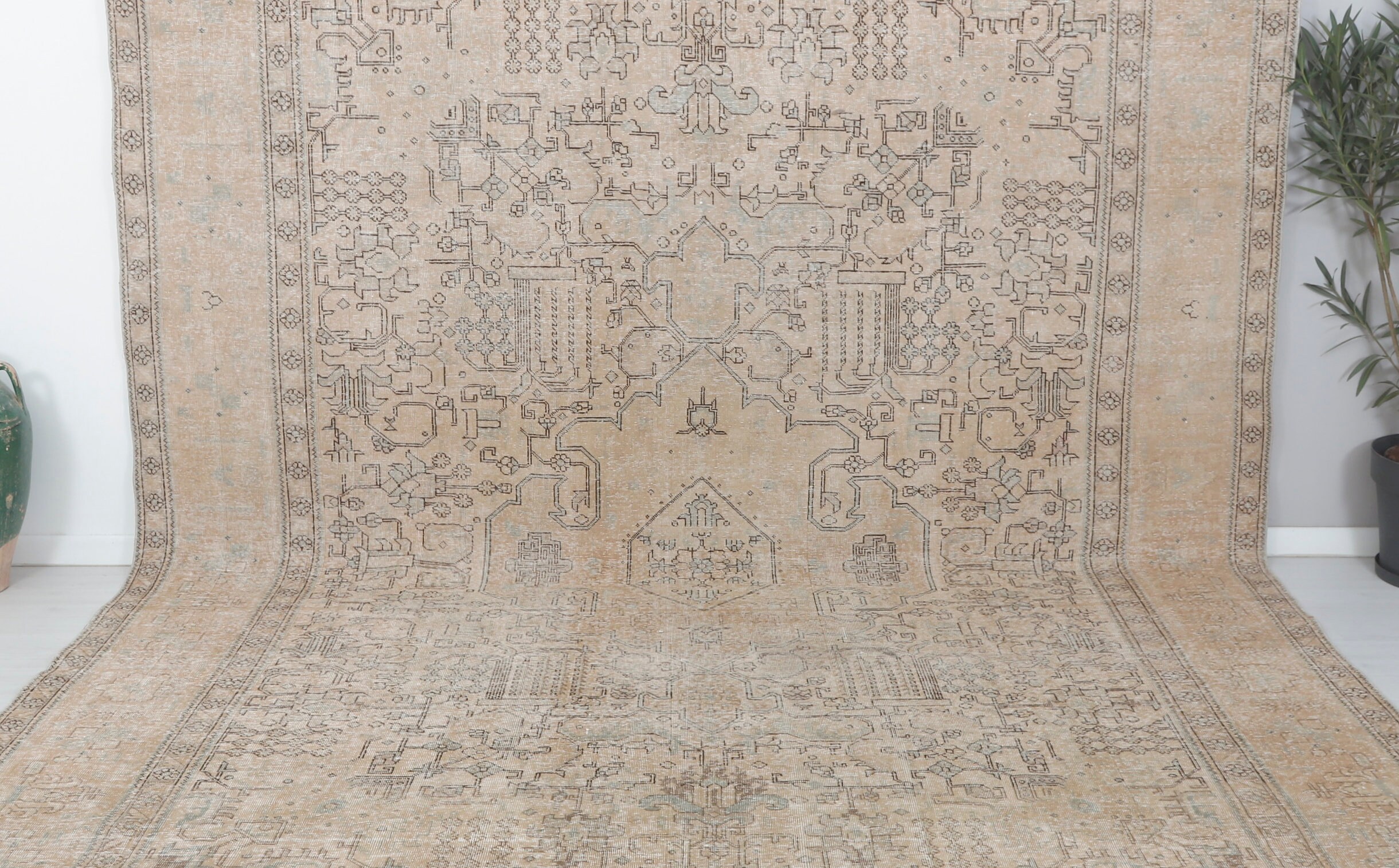 One of a Kind, 10x13 Oriental Rug, Unique Handmade Rug, 10x13 Turkish ...