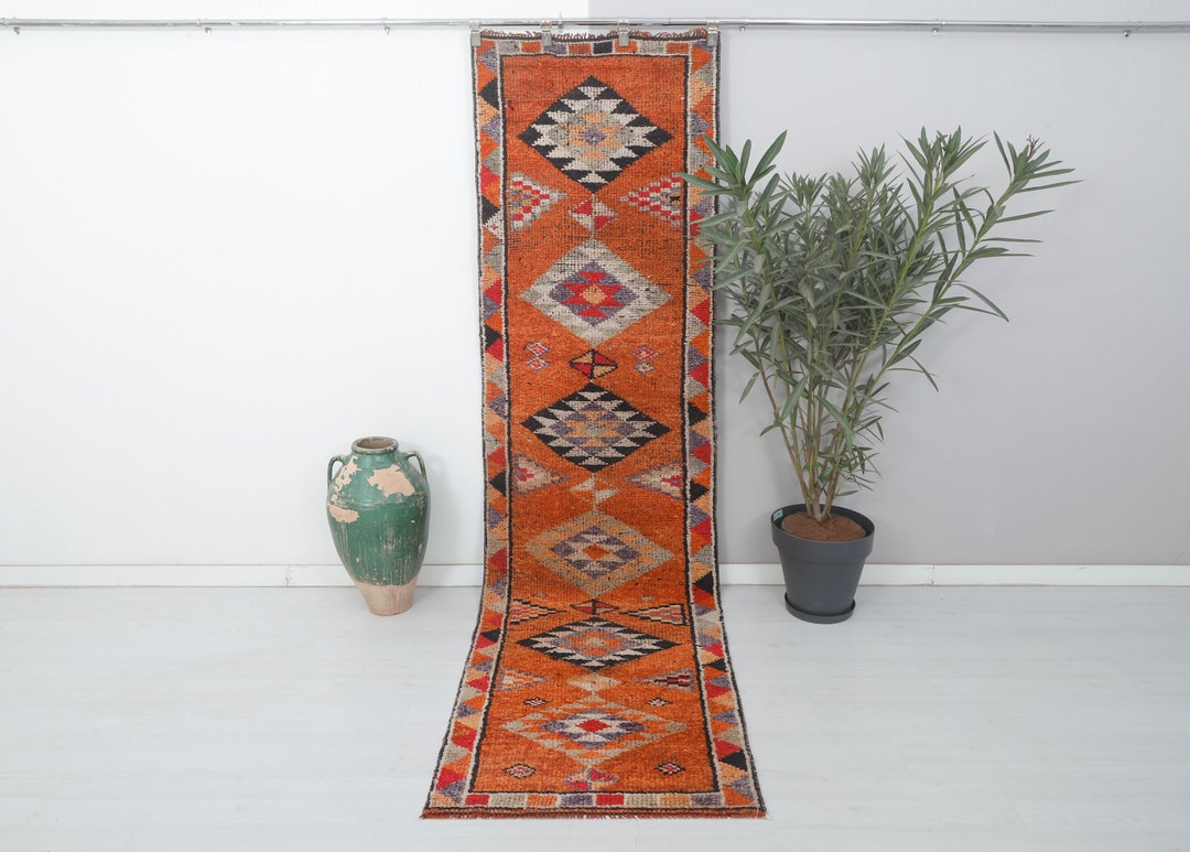 3x10 Soft Runner Rug, Rug for Entryway, Corridor Rug, 3x10 Turkish ...