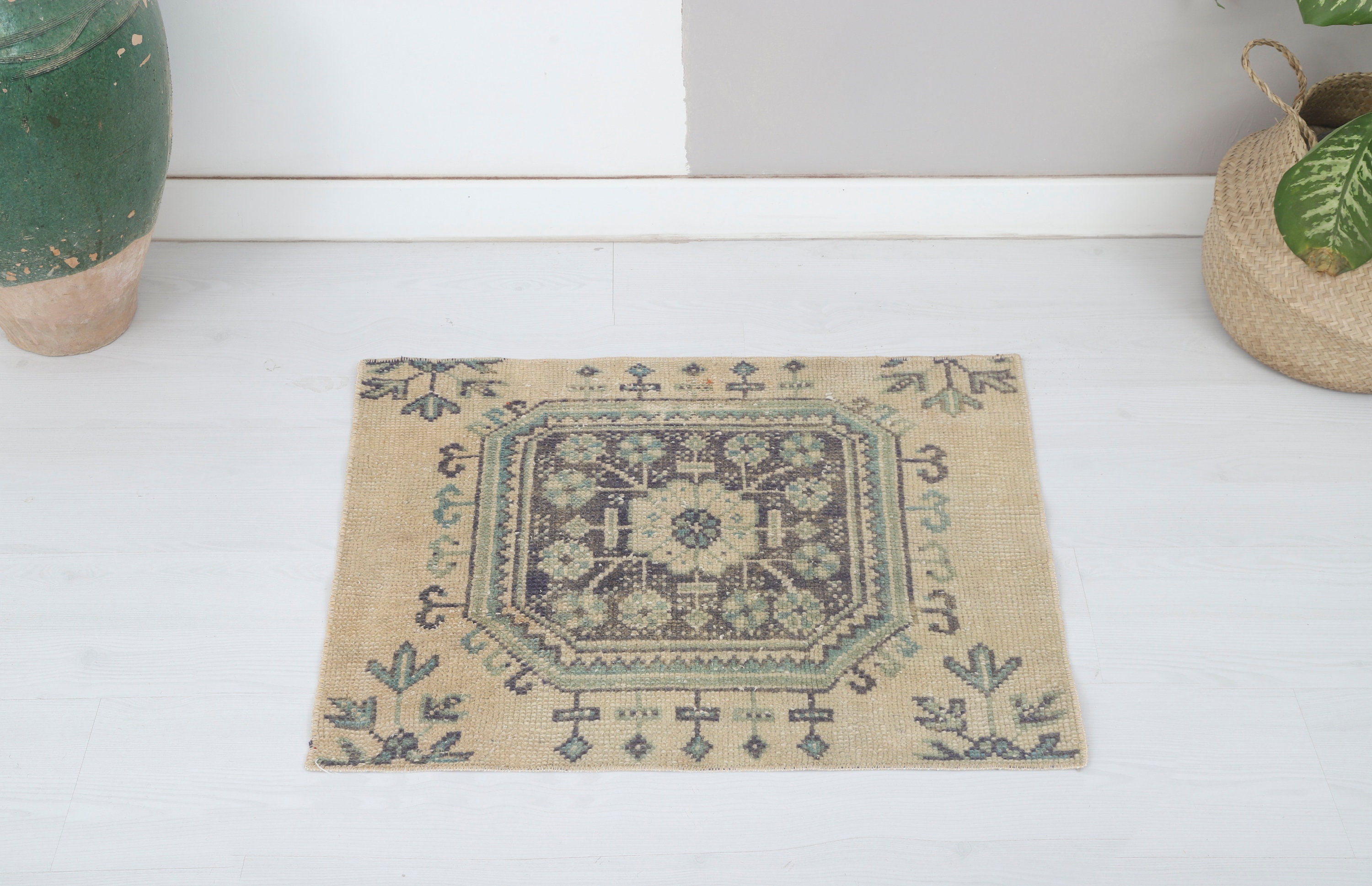 Bohemian Rug, 2x3 Oriental Rug, Turkish Mini Rug, Home Decor, 2x3 Door ...