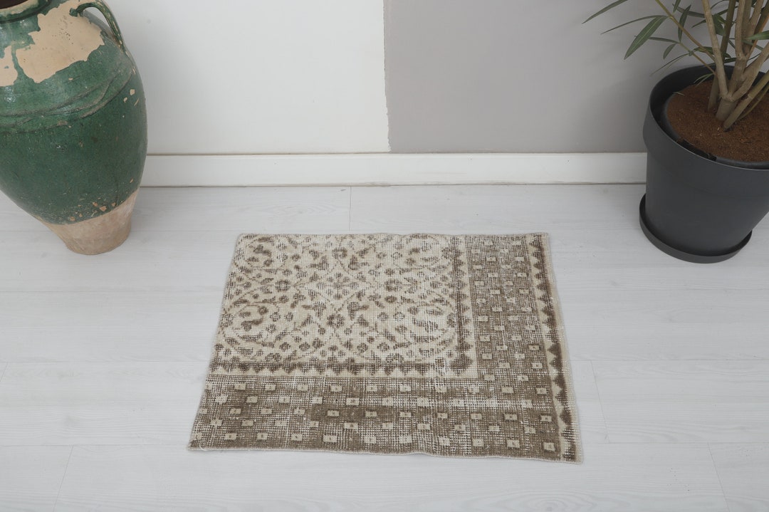 2x2 Squared Door Mat, 2x2 Turkish Mini Rug, Home Decor, Sink Mat ...