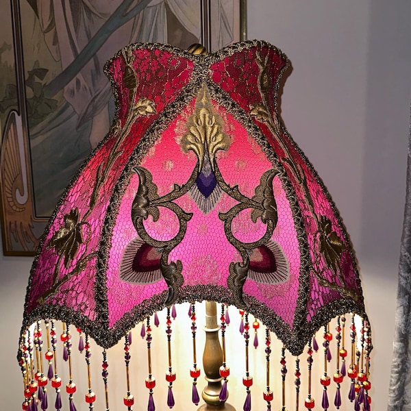 Beaded Lampshade - Etsy