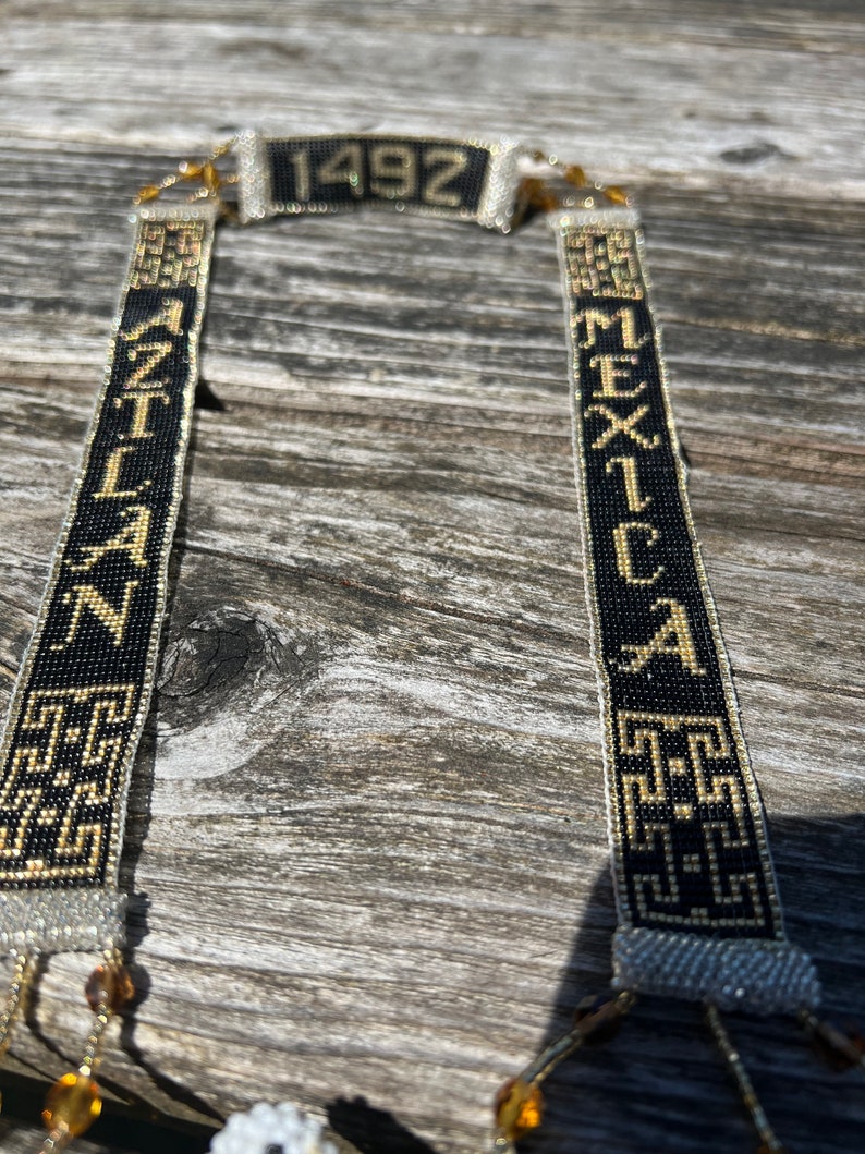 Beaded Aztec Calendar Medallion - Etsy