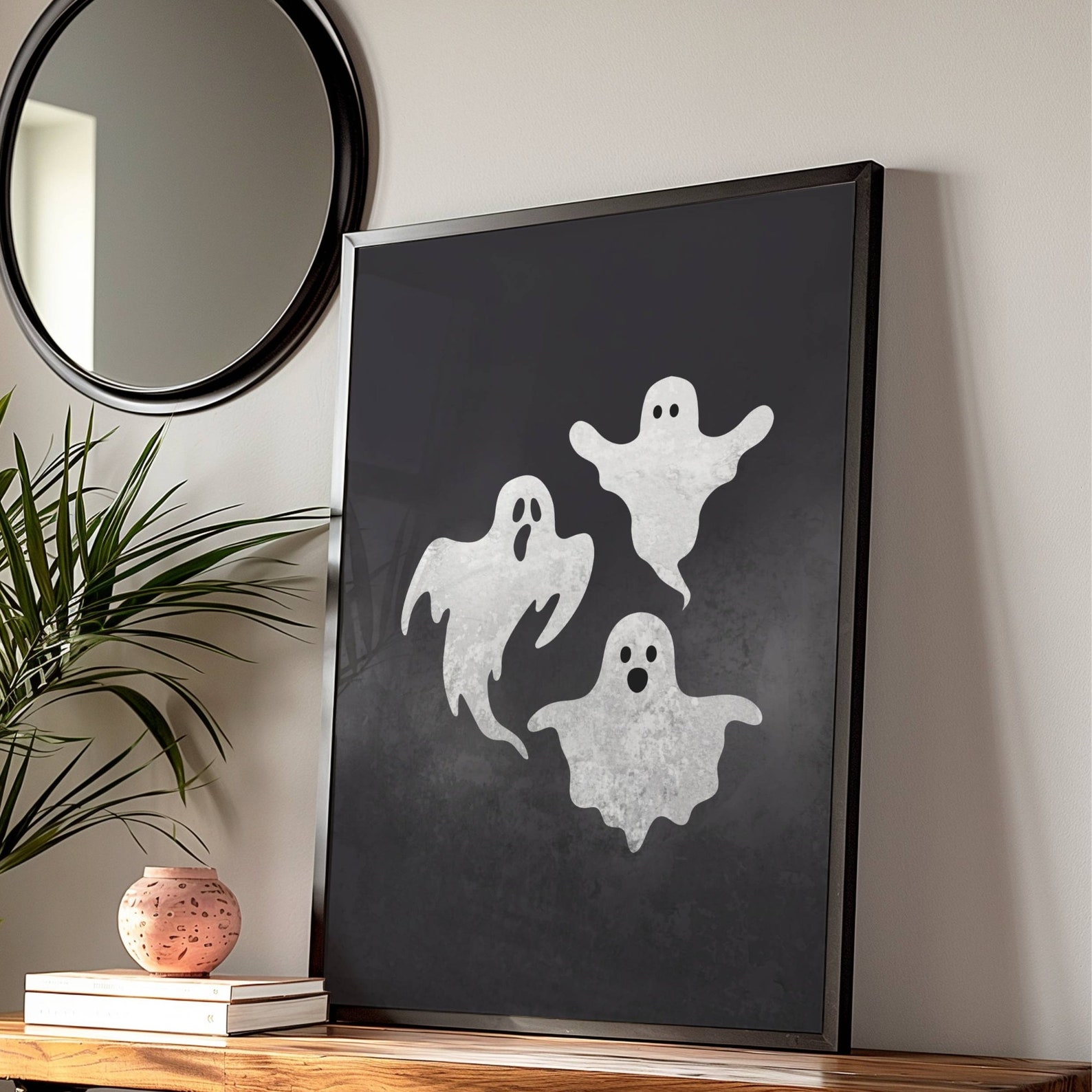 Cute Ghost Boo Print Trendy Halloween Decor Cute Halloween Print ...