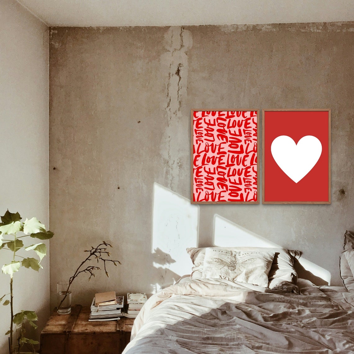 Valentines Day Gallery Wall Art Bundle Set of 8 Valentines Day Decor ...