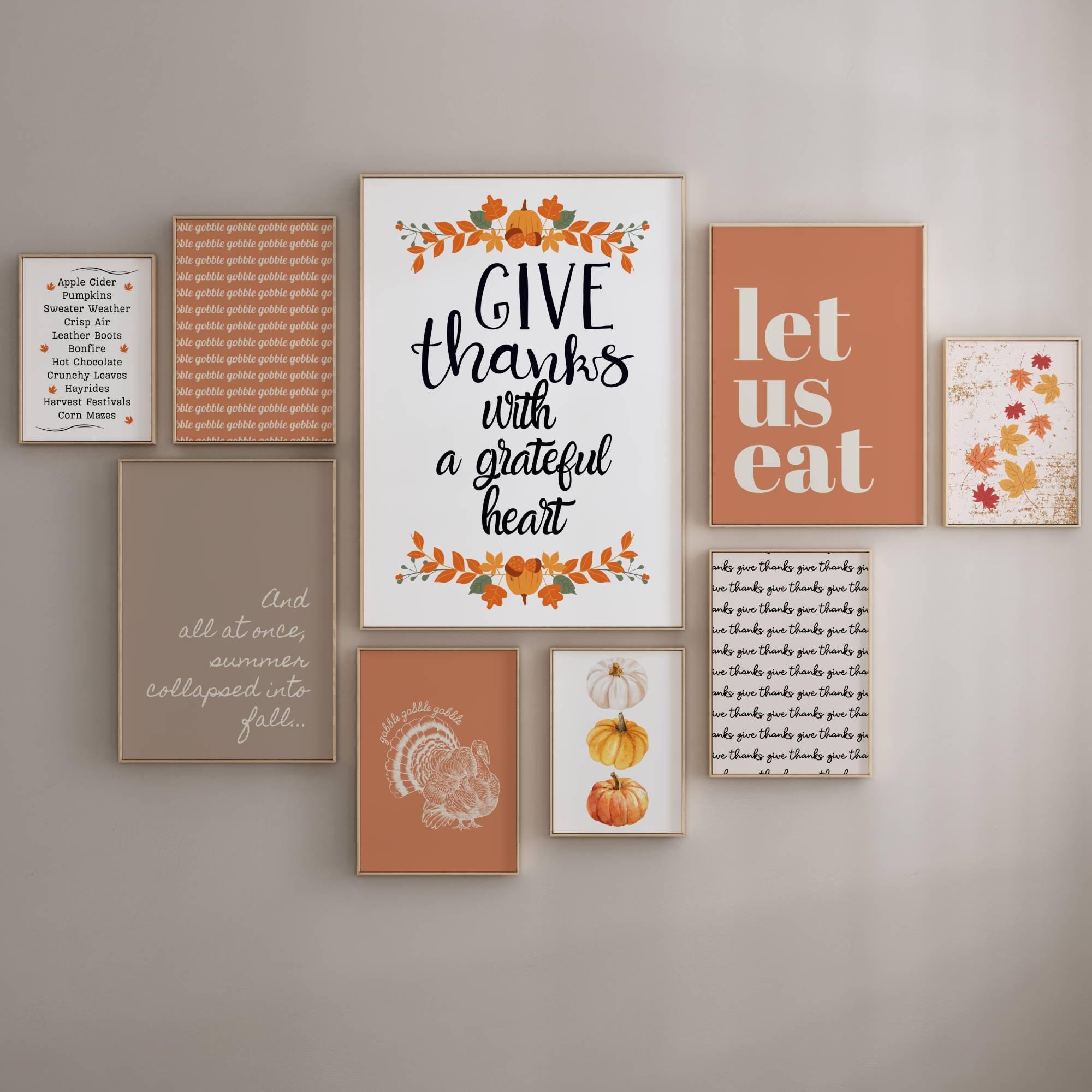 Fall Prints Autumn Decor Set of 25+ Gallery Wall Art Printable Fall ...