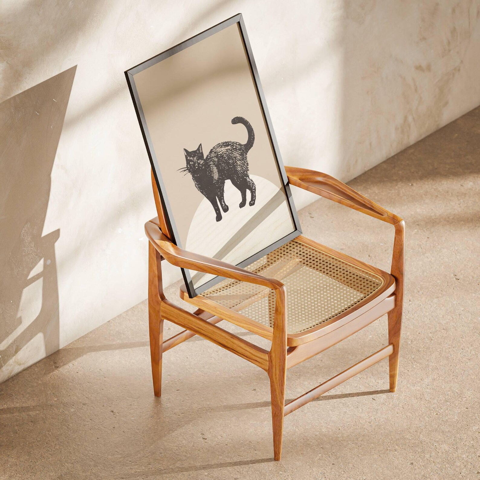 Halloween Cat Wall Art Cat Wall Art Creepy Cat Halloween Halloween Cat ...