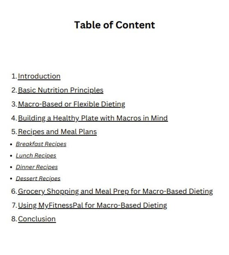 Macro-based Meal Planning: A Flexible and Customizable - Etsy