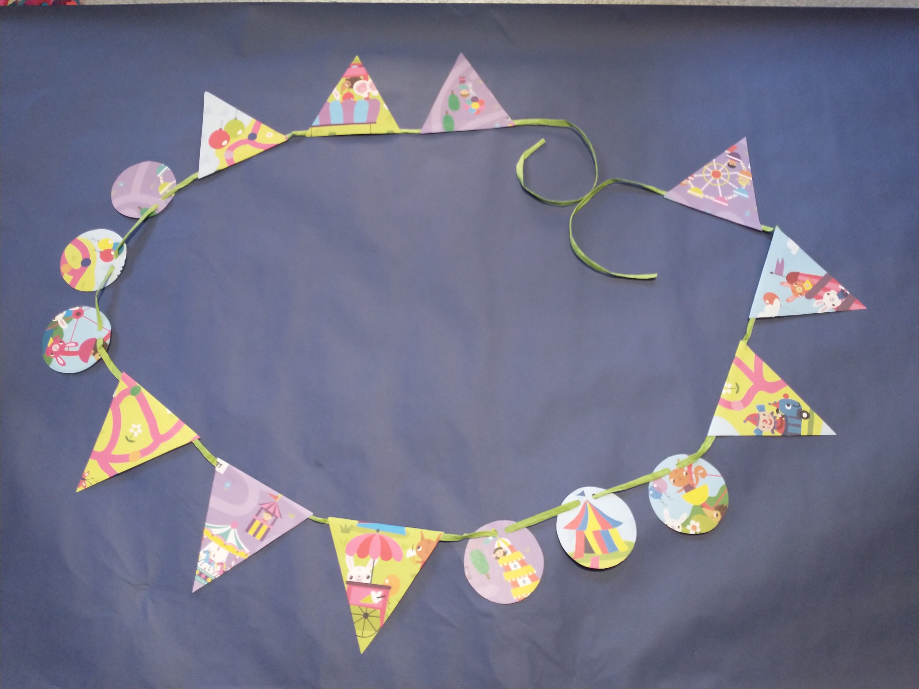 Paper Bunting Fairground Theme. Repurposed / Recycled Children's Book ...