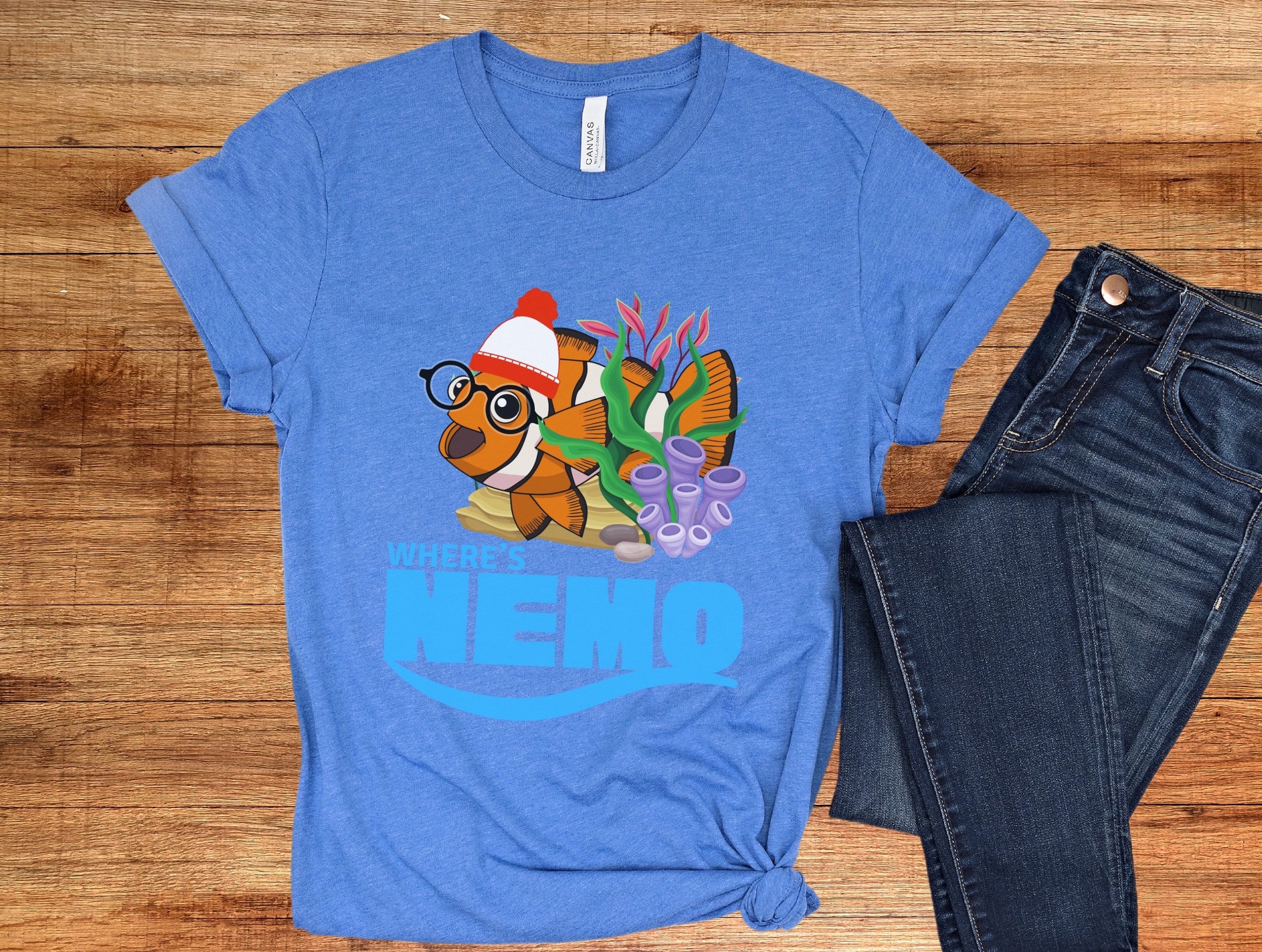 Finding Nemo Wheres Waldo Inspired Shirt, Cute Knit Hat and Glasses ...