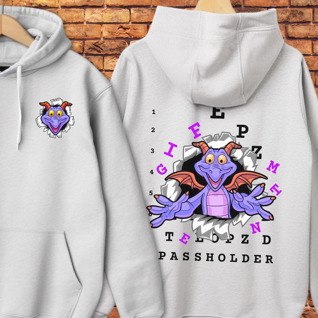 Figment Annual Passholder Disney Figment Hoodie, Epcot Figment Purple ...