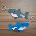 Shark Keychain Perler Beads | Accessory | Decoration - Etsy