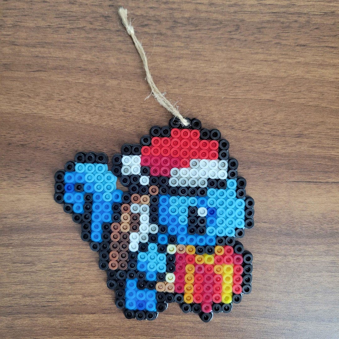 Pokemon Squirtle Ornament Perler Beads | Christmas Decoration ...