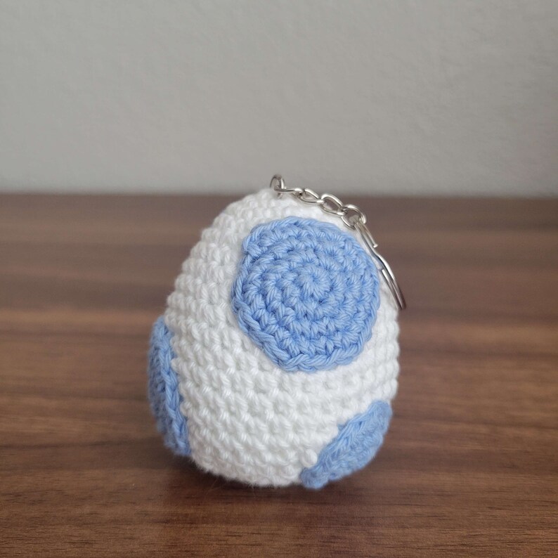 Yoshi Egg Crochet Keychain Amigurumi - Etsy