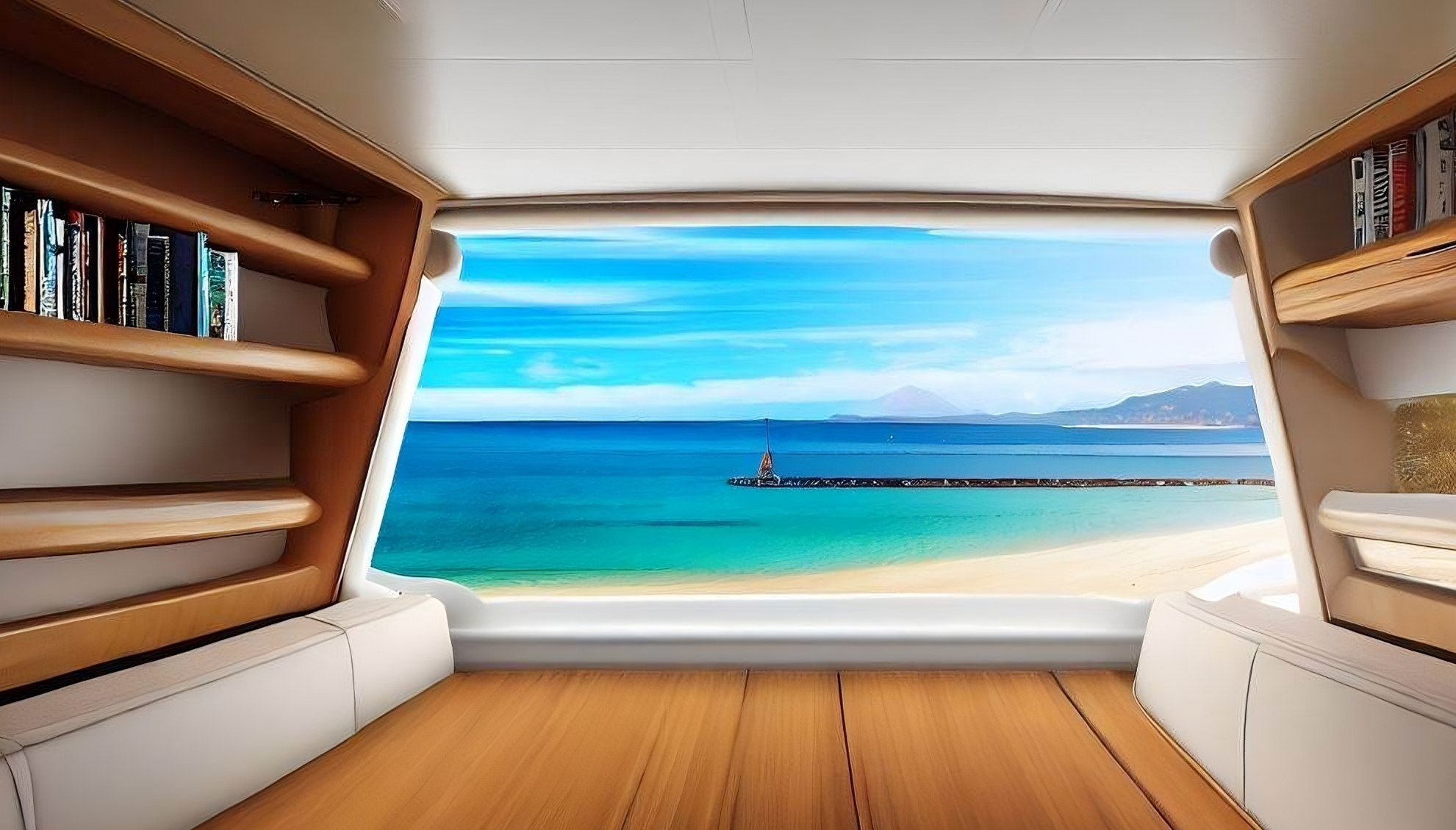 Yacht Office Virtual Background for Zoom Google Meet - Etsy