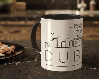 Dublin Skyline City Coffee Mug Ireland Mug Tea Cup Travel Souvenir ...