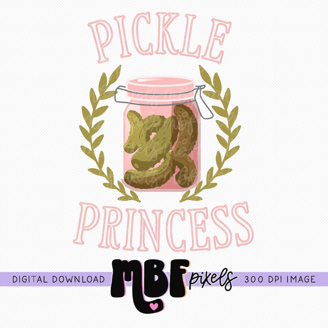 Pickle Princess PNG Sublimation, Pickle Lover, Pink Bow, Soft Girl Aesthetic, Girlie PNG, Trendy ...