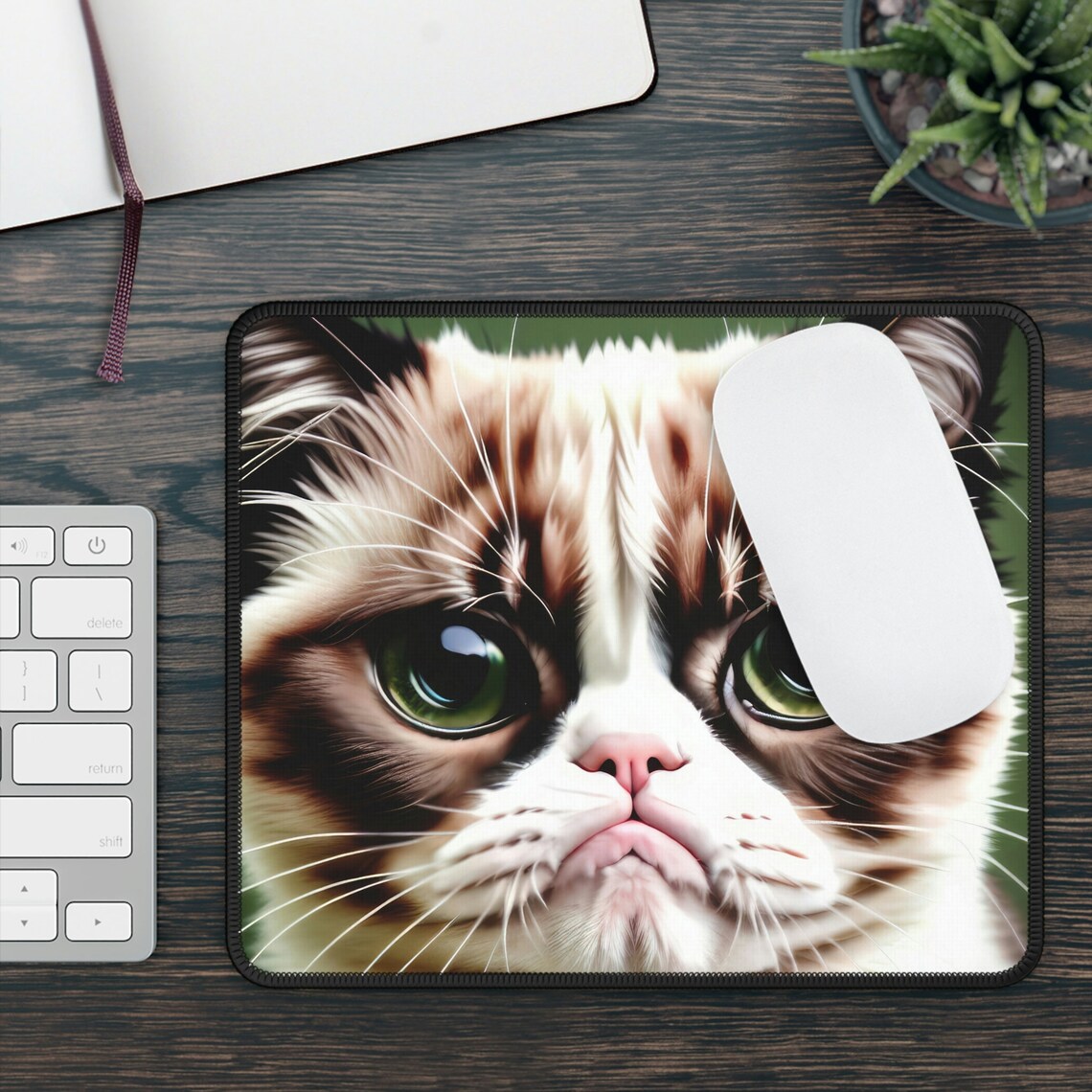 9 X 7 Grumpy Cat Gaming Mouse Pad Purrfect Your Workspace - Etsy