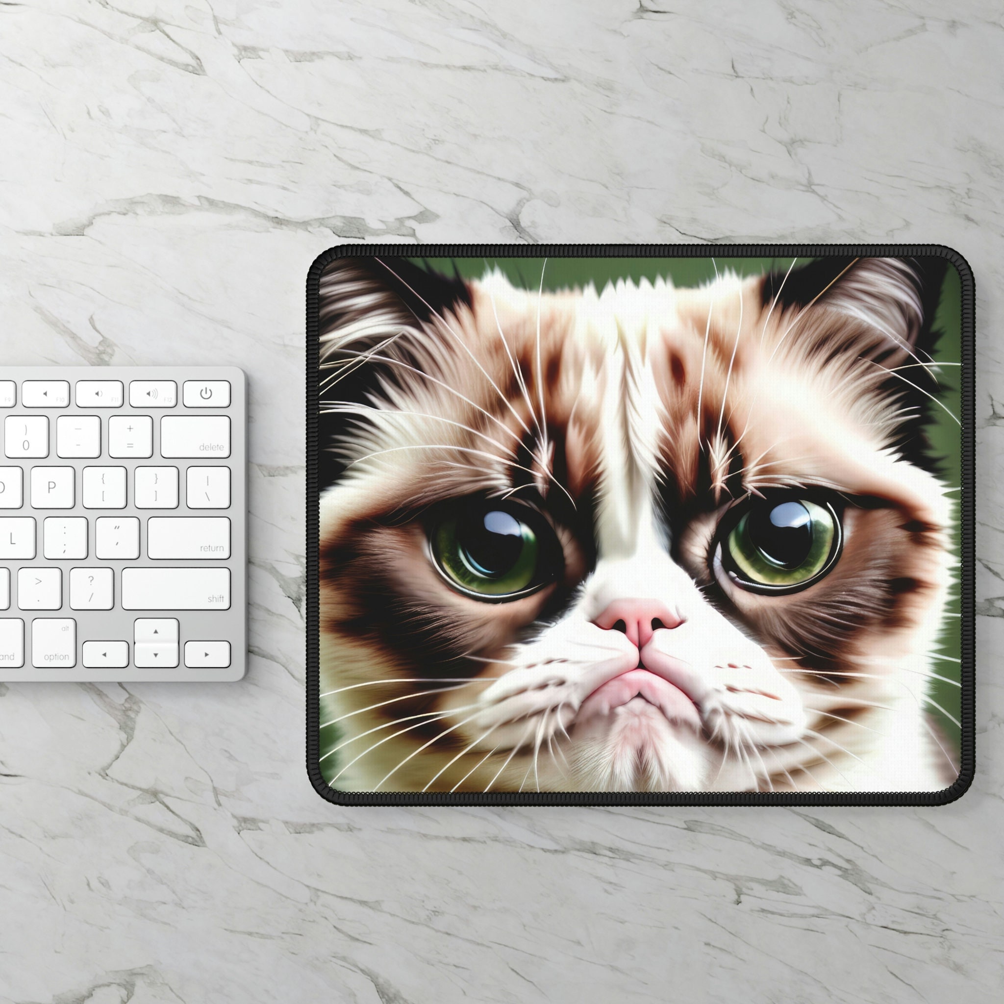 9" X 7" | Grumpy Cat | Gaming Mouse Pad | Purrfect Your Workspace - Etsy