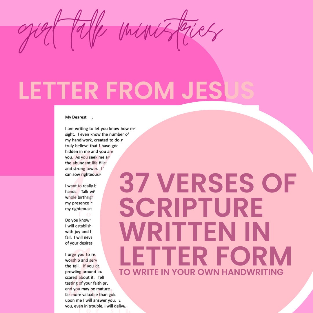 A Letter From Jesus! - Etsy