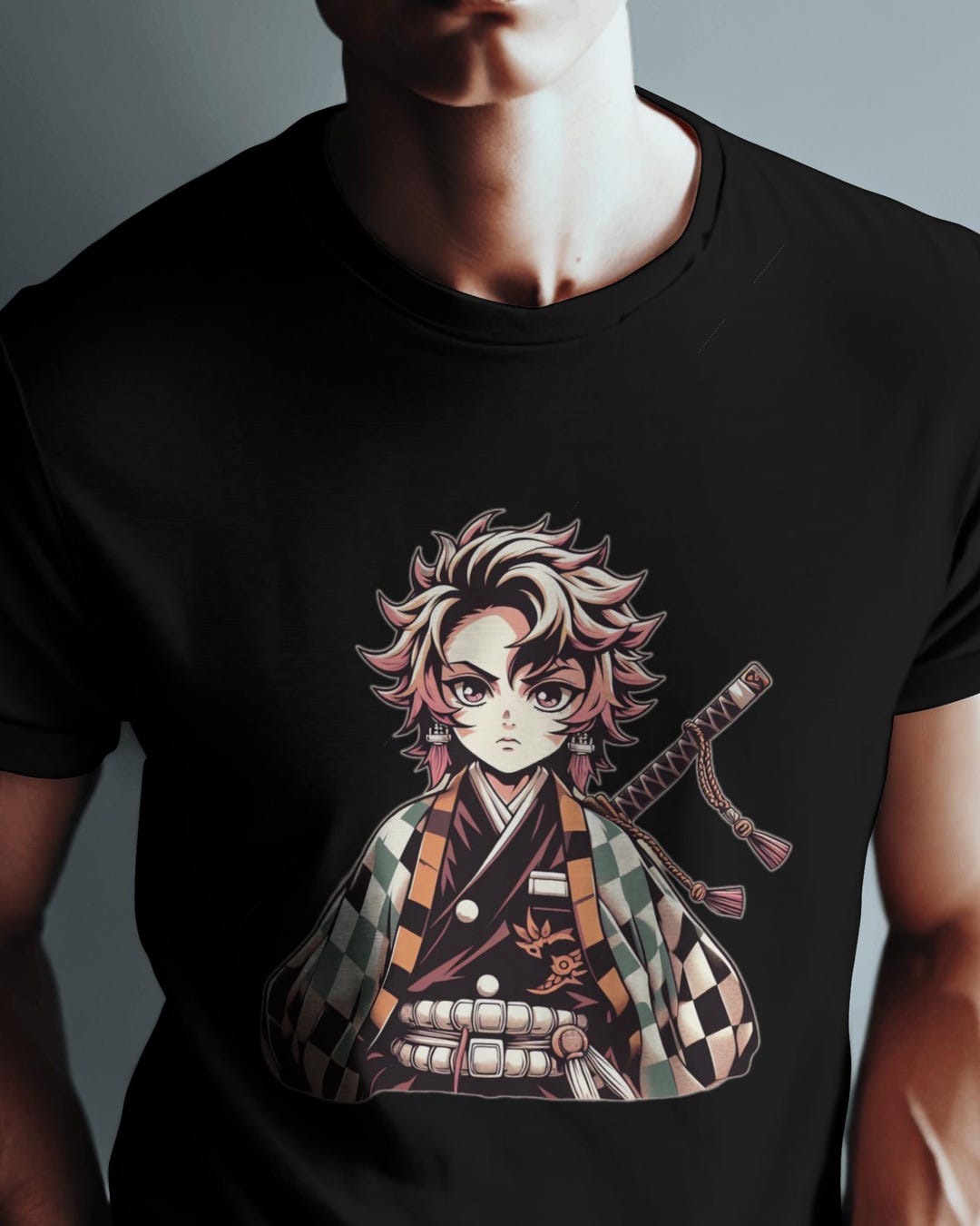 Tanjiro Kamado Demon Slayer Anime Tshirt - Unisex Tee, Heavy Cotton ...