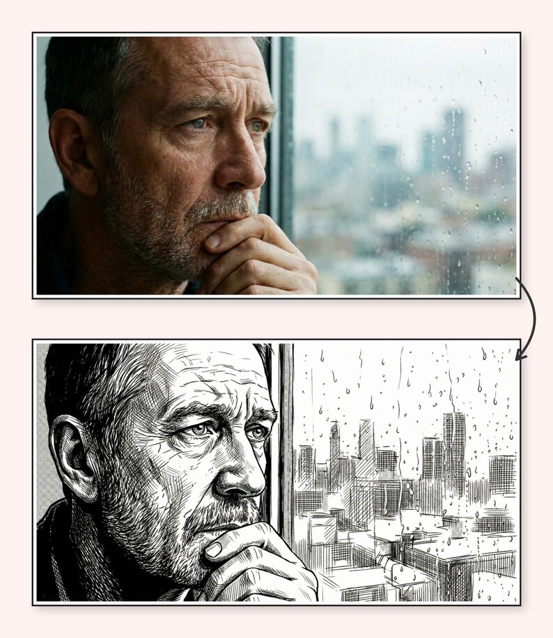 Custom Manga Portrait From Photo, Personalized Anime Art, Digital ...