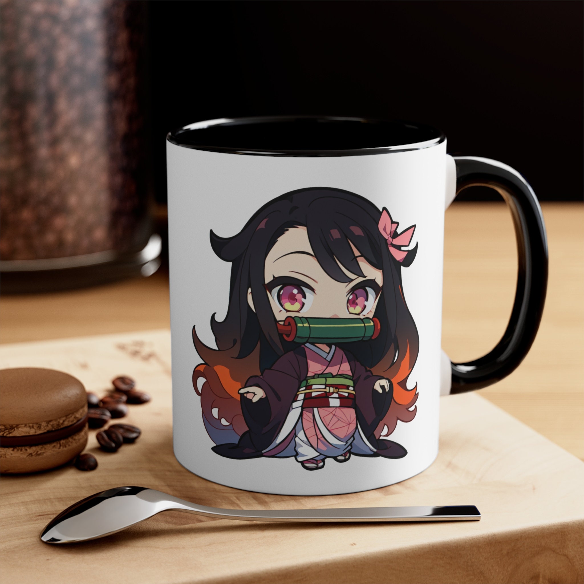 Chibi Nezuko Demon Slayer Coffee Mug Demon Slayer Nezuko Kamado 11 Oz ...