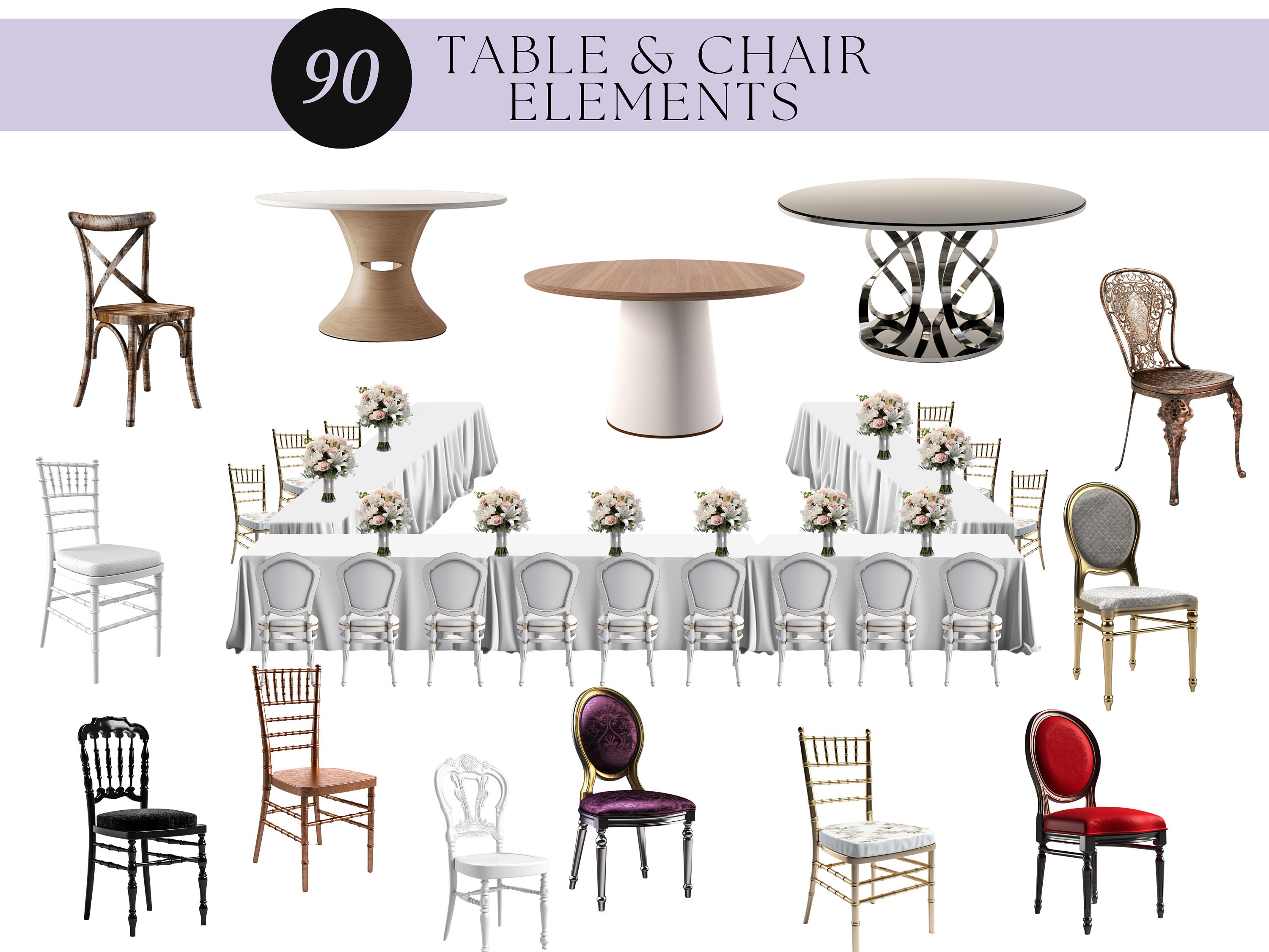 VENUE TABLE Bundle customizing Event Scene, Furniture Mockup Png, Scene ...