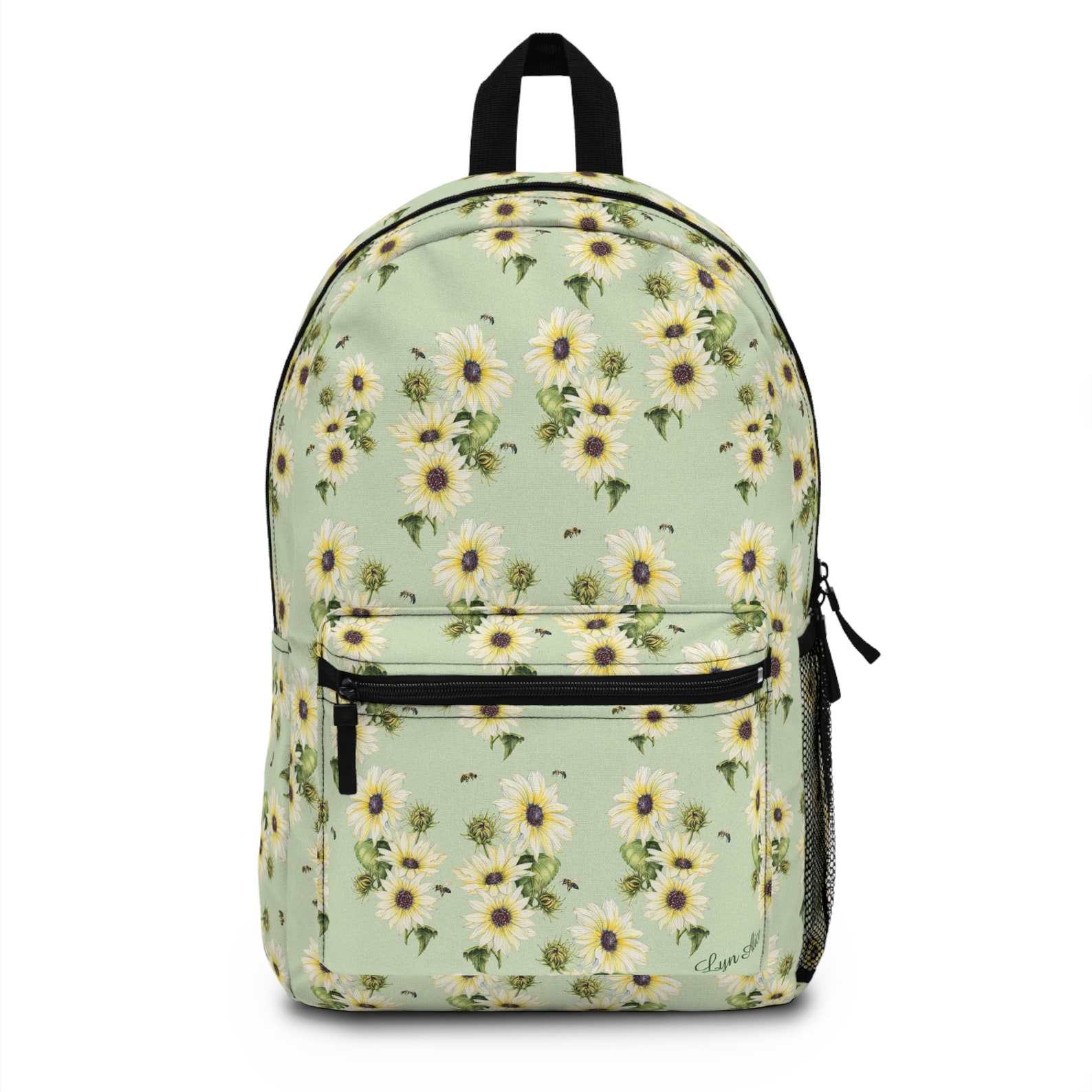 Sunflowers and Bees Backpack, Back to School, Teen and Kids Large ...
