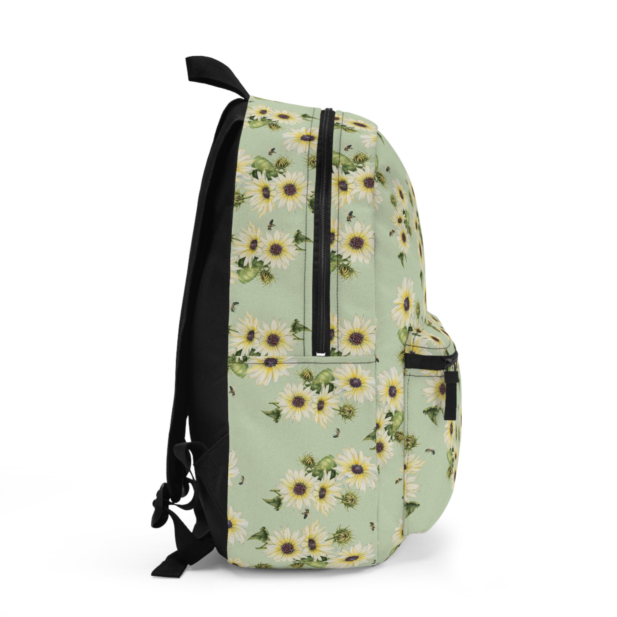 Sunflowers and Bees Backpack, Back to School, Teen and Kids Large ...