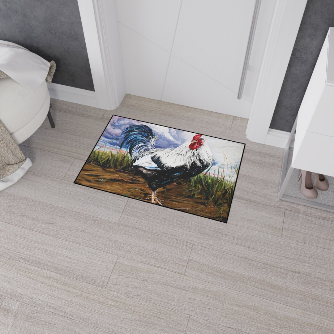 Skeet Heavy Duty Floor Mat, Unique Rooster Floor Mat, Great Father's ...
