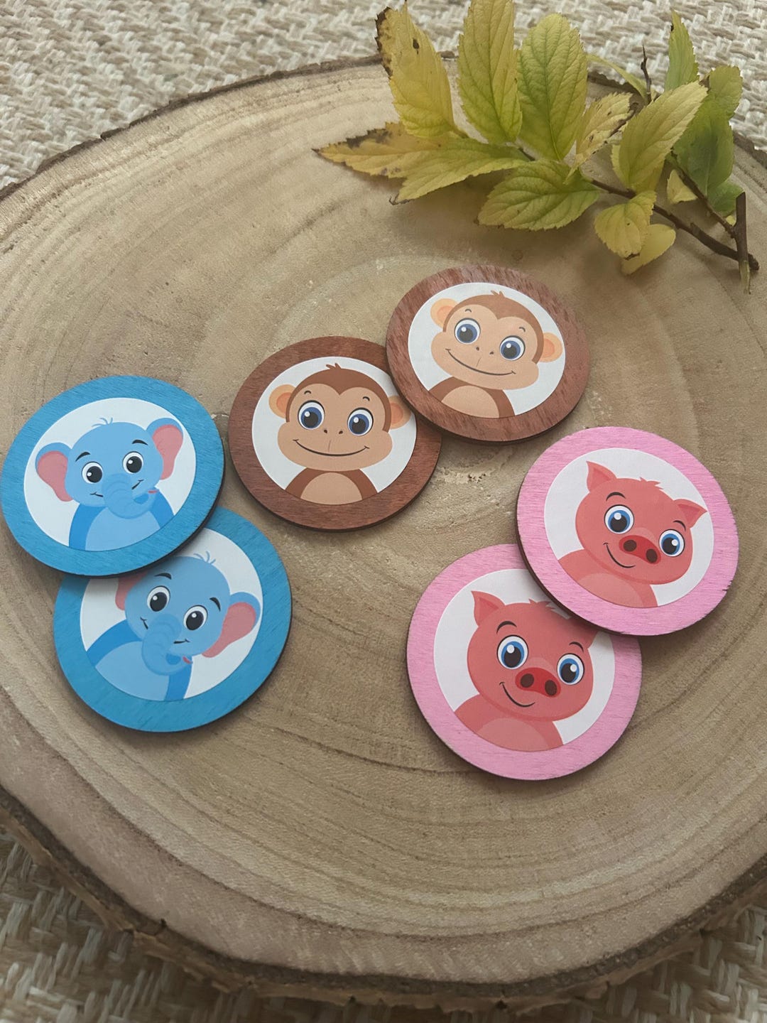 Animal Matching Memory Game - Etsy