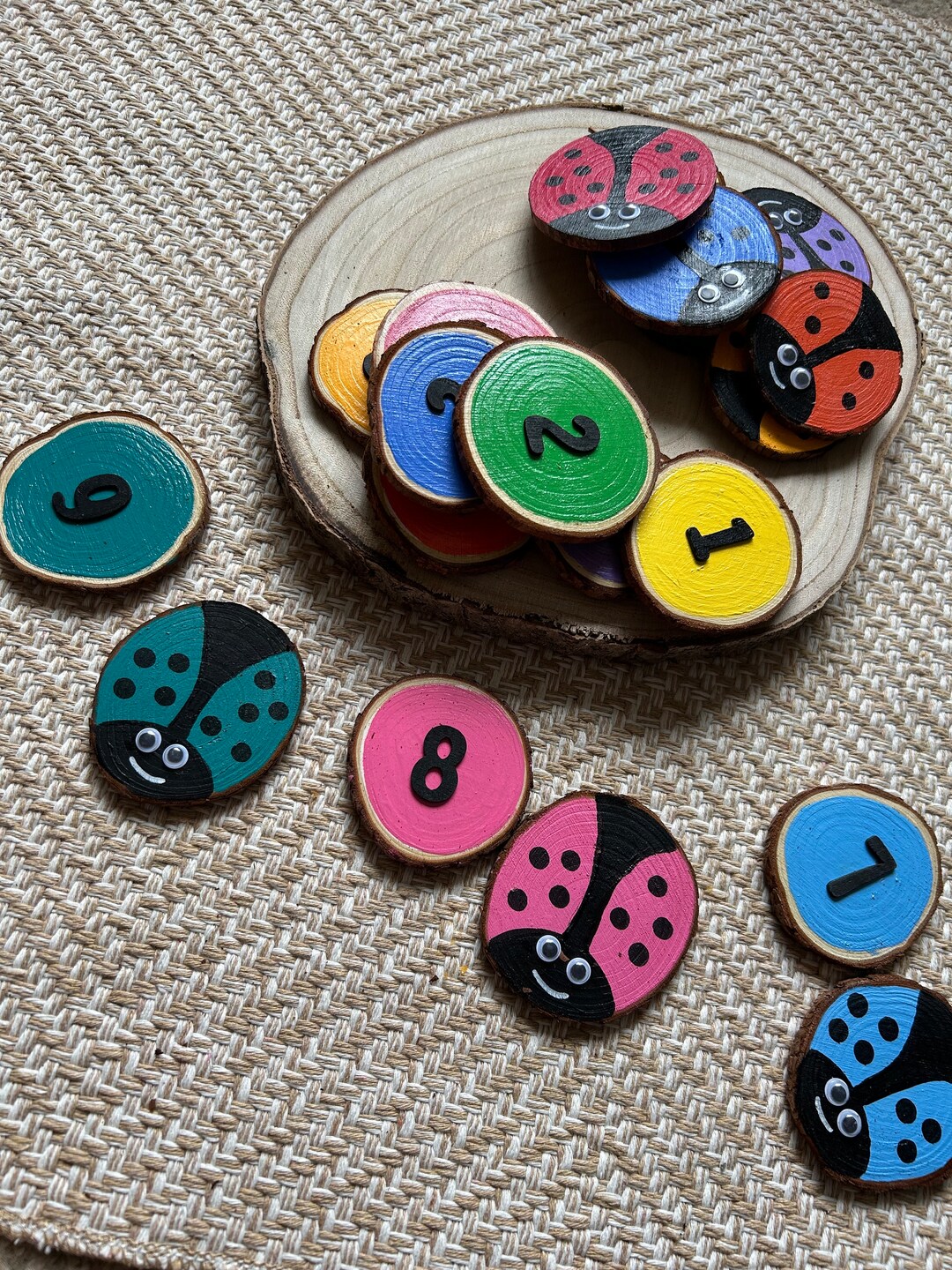 Ladybird Number Matching Game - Etsy