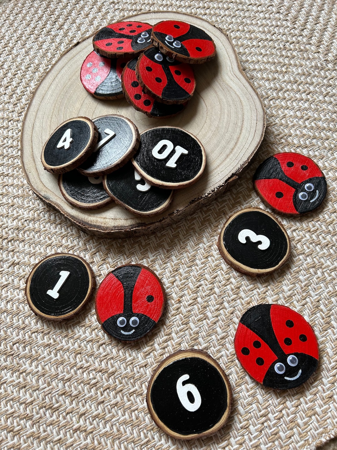 Ladybird Number Matching Game - Etsy