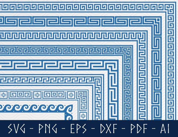 Greek Key Pattern Border