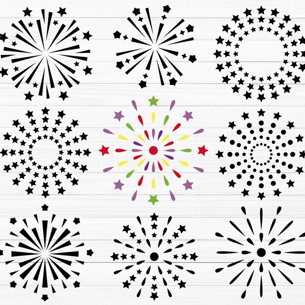 Firework Svg - Etsy