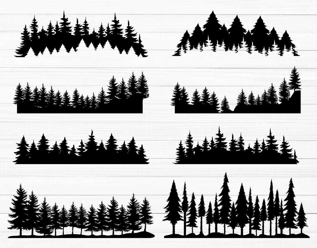 Forest Svg Bundle Pine Trees Svg Pine Forest Svg Christmas - Etsy Canada