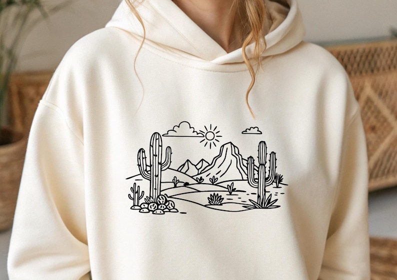 Desert Scene SVG, Desert Landscape Clipart, Desert Scene SVG Bundle ...