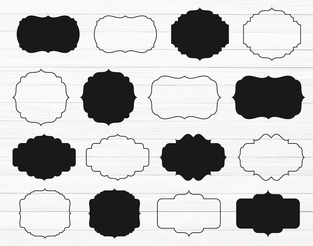 Classic Frames SVG Bundle (50 Files: SVG, PNG & More) Instant Download ...