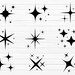 Sparkle Stars SVG Star Effect Svg, Sparkling Stars Svg, Sparkles Bundle Svg, Galaxy Svg, Sparkle ...