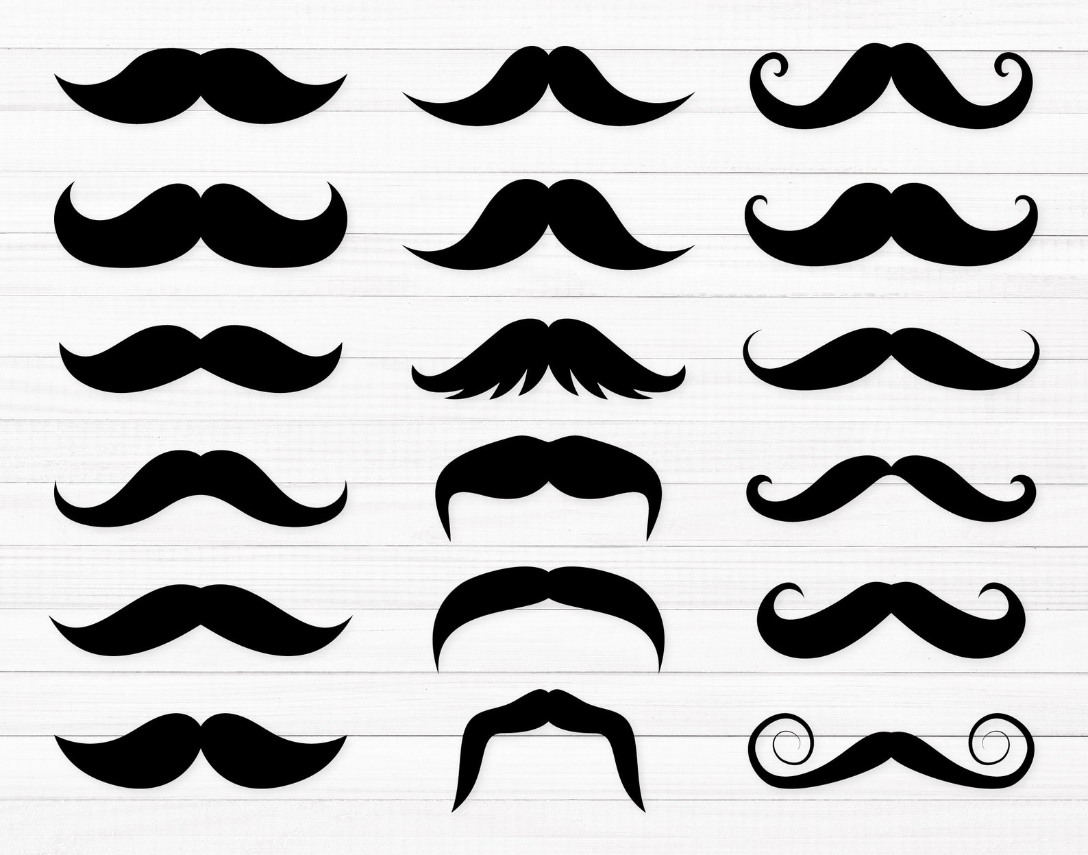 Mustache SVG, Mustaches Svg, Mustache Clipart, Mustache Bundle Svg ...