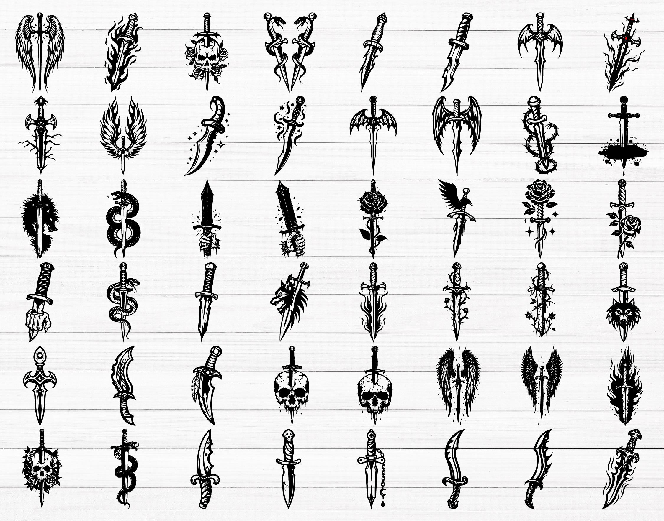 Dagger SVG, Snake Dagger Svg, Medieval Dagger Svg, Dagger Silhouette ...